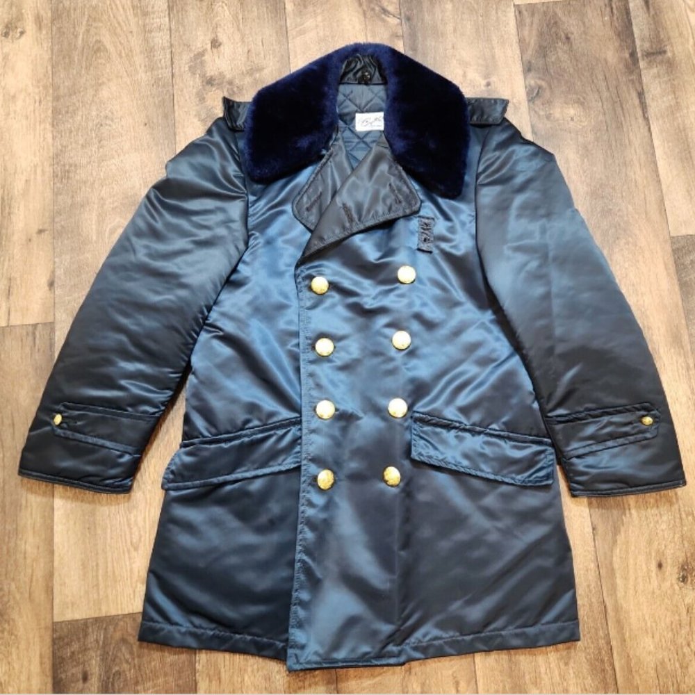 Vtg Capitol Uniforms Fire Department Coat Peacoat Jac… - Gem